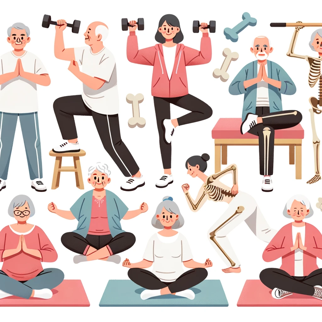 Exerciții pentru osteoporoză: miscare pentru oase puternice